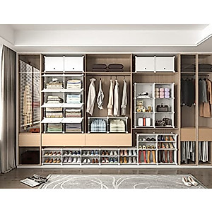 HOMIDEC Shoe Rack, 6 Tier Shoe Storage Cabinet 24 Pair Plastic Shoe Shelves Organizer for Closet Hallway Bedroom Entryway