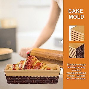 Alipis 25pcs bread tray cake stencil cake pans loaf pan bread pan baking pan Disposable Baking Mold Toast baking loft bread containers nonstick bakeware oven pan bread box Medium Paper