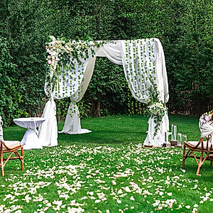 HOMOGA 12 Strands Artificial Ivy Leaf Plants Vine Hanging Garland Fake Foliage Flowers Home Kitchen Garden Office Wedding Wall Decor 84 Feet, Green