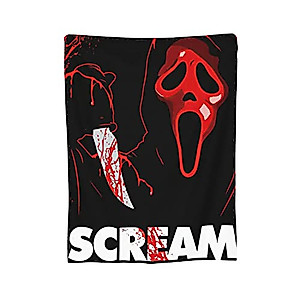 Halloween Horror Movie Blanket,Ultra-Soft Throw Blanket Air Conditioner Sofa Warm Blanket,Micro Fleece Light Weight Blanket50 x40