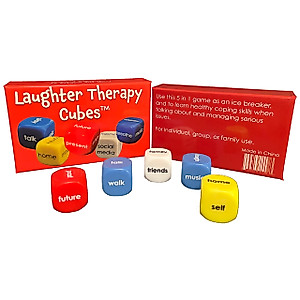 Tomorrow River Games Laughter Therapy Cubes is an Icebreaker and Therapy Game for Kids, Teens and Adults. Laugh Together and Talk About Serious Life Issues.