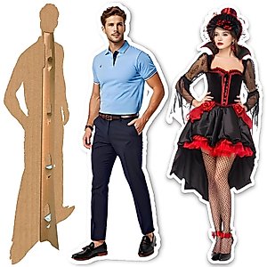 Custom Life Size Cardboard Cutout, 1-6 ft Personalized High Resolution Stand Up, Upload Photo, Perfect for Wedding, Graduation, Birthday, Events