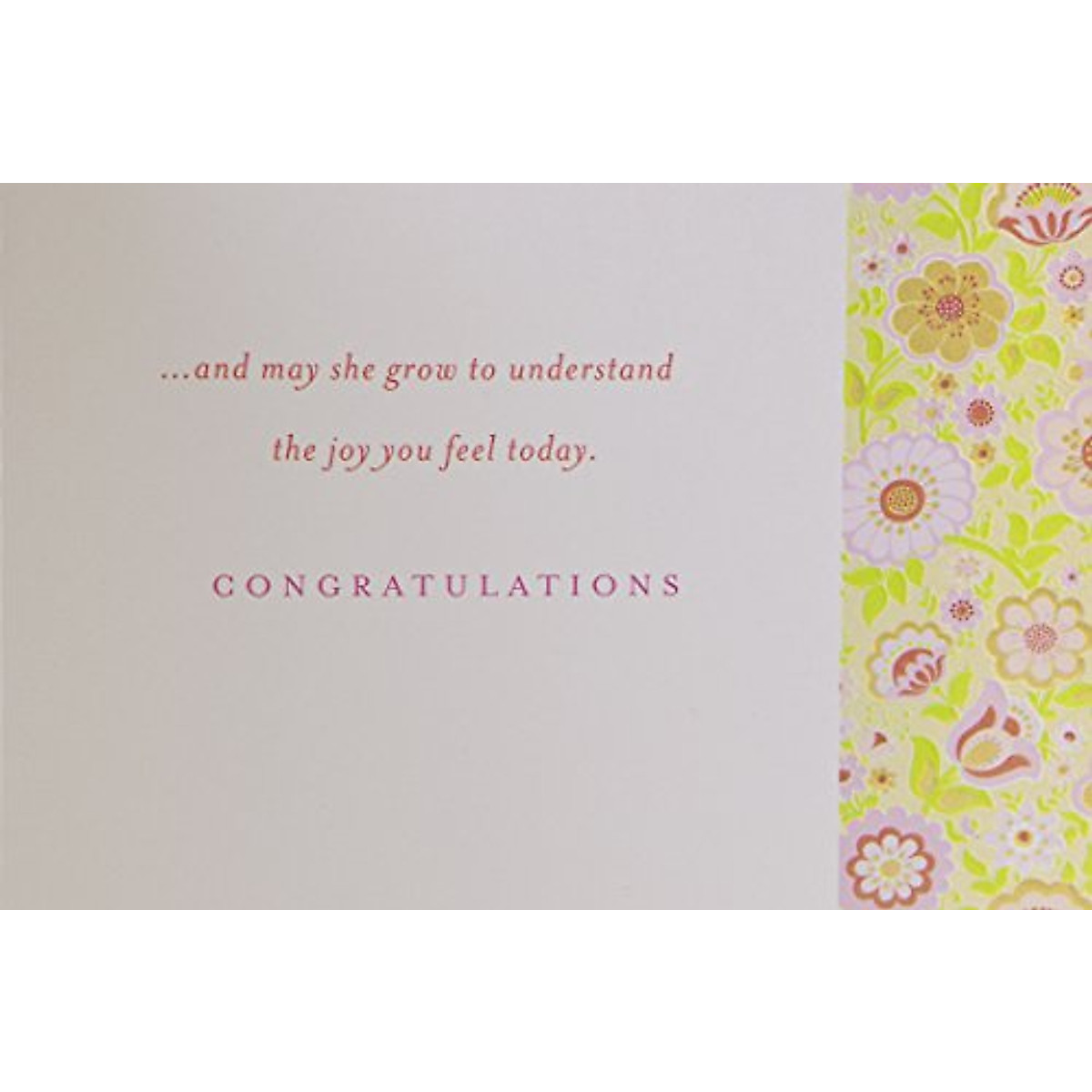 Dayspring Baptism Card for Baby Girls, Pink Dove Cross - 0399RZA1005