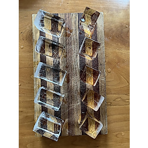ClearlyFrozen High Capacity (21 x 1.3 Inch) Home Clear Ice Cube Tray/Ice Cube Maker with Multi-Size Mold Design Expandable to 21 1.3 x 1.3 x 2 Inch Ice Rectangles