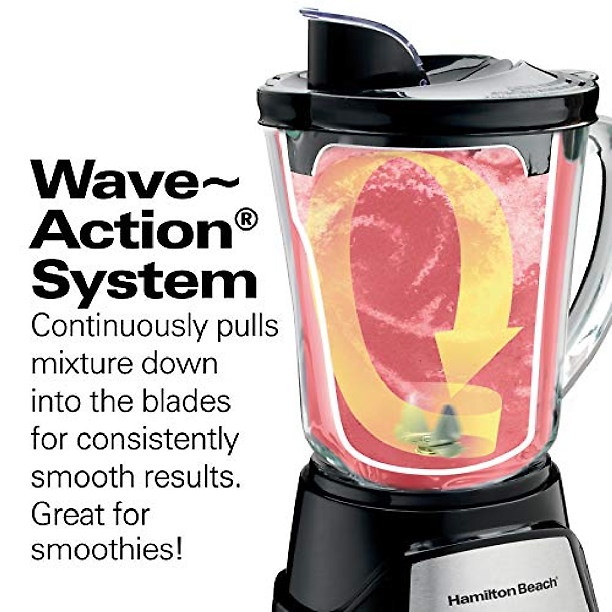 Hamilton Beach (76606ZA) Smooth Touch Electric Automatic Can Opener, Black and Chrome & 58148A Blender to Puree - Crush Ice - and Make Shakes and Smoothies - 40 Oz Glass Jar