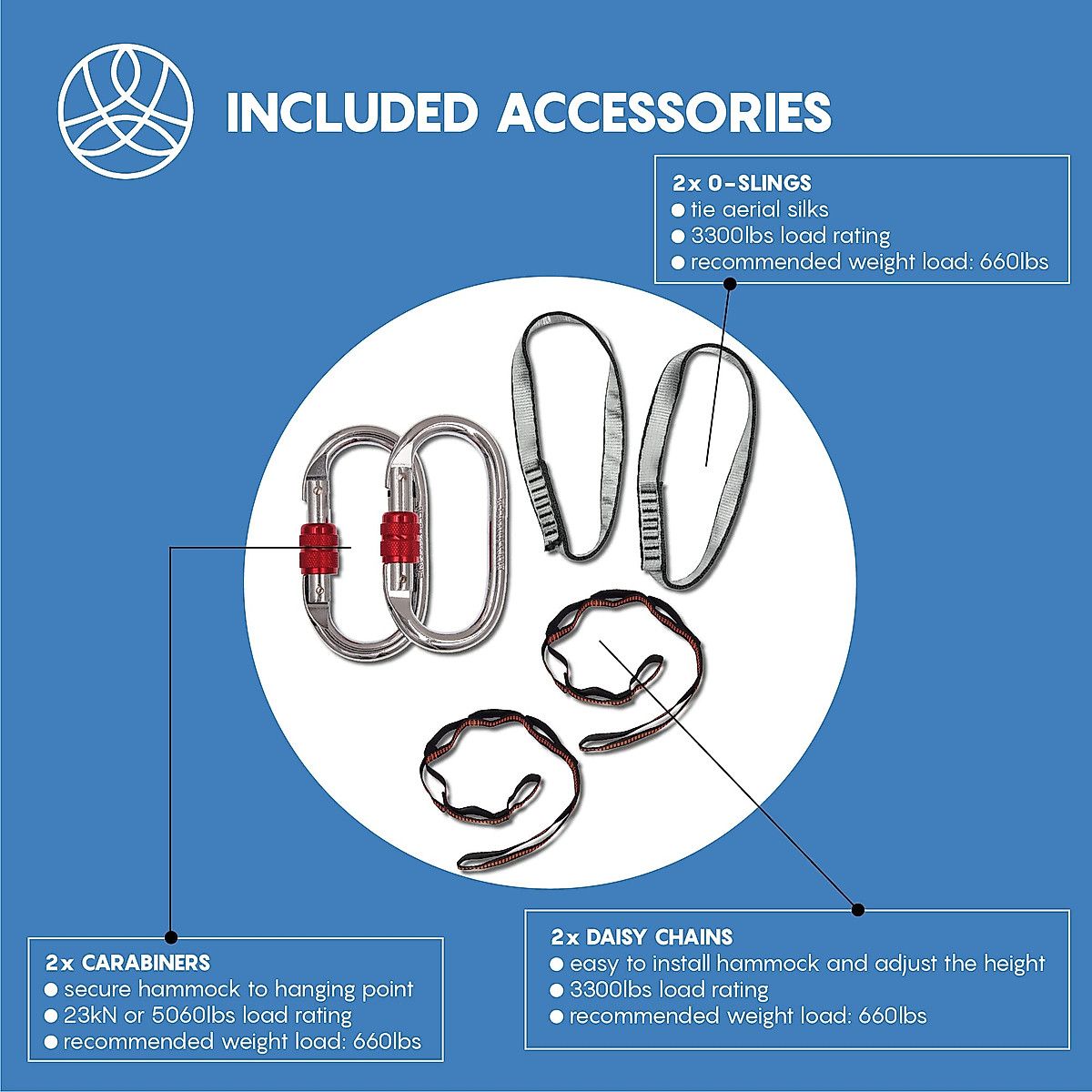 Aum Active Aerial Yoga Hammock - Durable Aerial Silk with Extension Straps, Carabiners, and Pose Guide - Aerial Silks for Home, Antigravity Yoga, Inversion Exercises, Yoga Starter Kit for All Levels