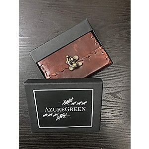 AzureGreen - Small 1842 Poetry Leather Blank Book