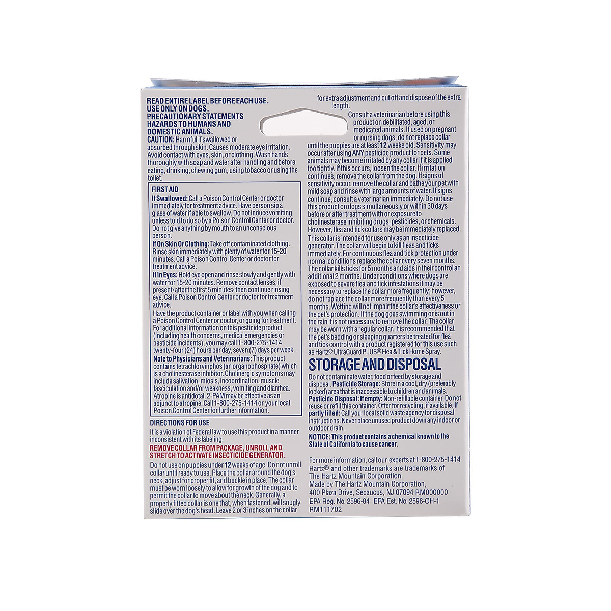 Hartz UltraGuard Flea & Tick Collar for Dogs and Puppies, 7 Month Flea and Tick Protection and Prevention Per Collar, Reflective, Up to 20 Inch Neck