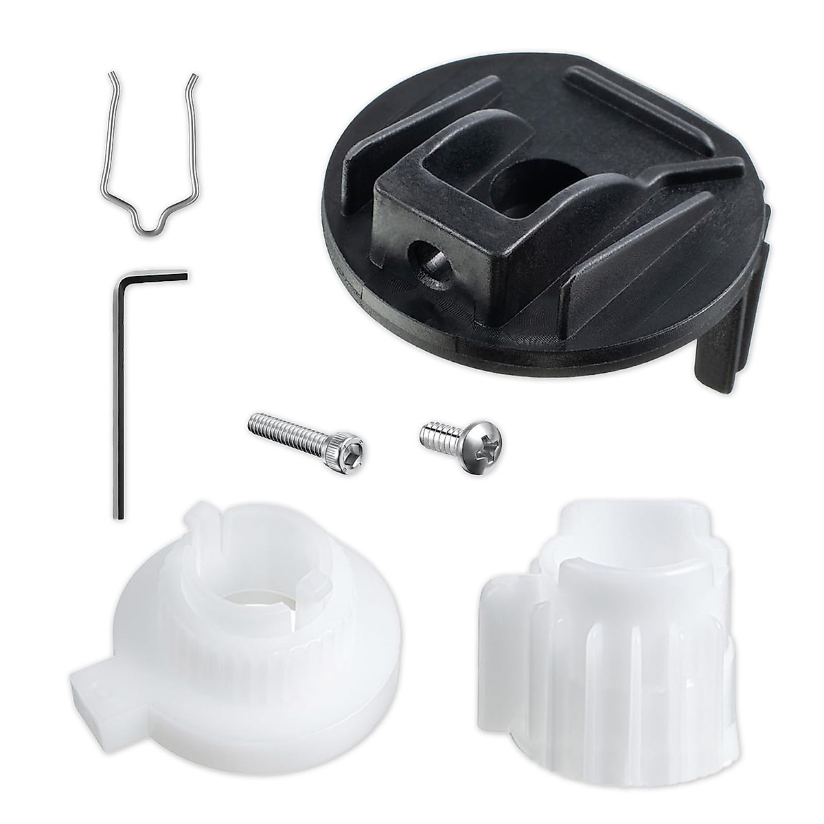 YAFIYGI 7Pcs Shower Handle Adapter Plastic Kit Compatible with Moen Posi-Temp Single Handle Tub Faucet Valve Handle Replacement Kit for 116653 Shower Handle Replacement Adapter Kit