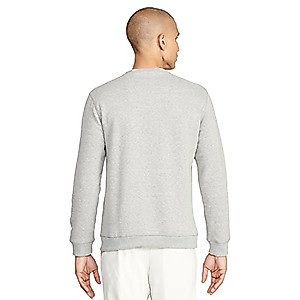 IZOD Men's Advantage Performance Crewneck Fleece Pullover Sweatshirt, Light Grey Heather Solid, Medium