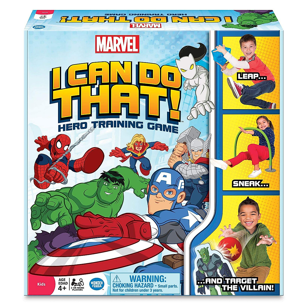 Wonder Forge Marvel I Can Do That! Game - Exciting Superhero Activity Game | Engaging Family Fun | Promotes Physical, Social and Creative Skills
