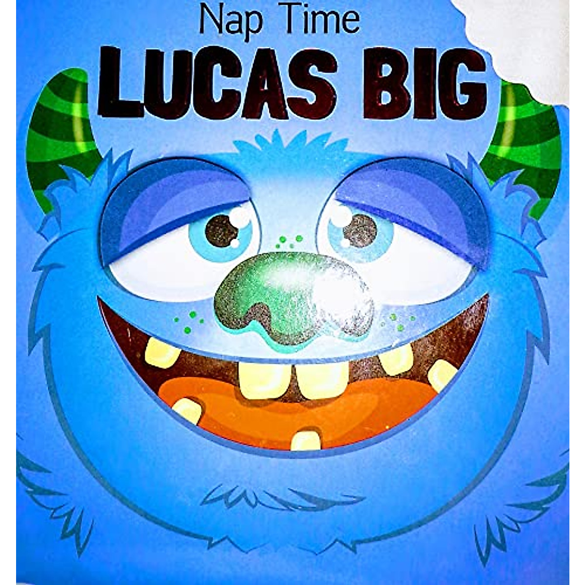Nap Time with Monster Lucas Big Children's Shaped Board Book