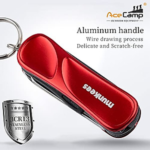 munkees 6-in-1 multifunctional nail clippers, scissors, knives, portable stainless steel nail tools, outdoor and travel equipment