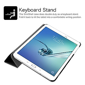 Fintie Slim Shell Case for Samsung Galaxy Tab S2 9.7 - Ultra Lightweight Protective Stand Cover with Auto Sleep/Wake Feature for Samsung Galaxy Tab S2 9.7 Inch Tablet, Black