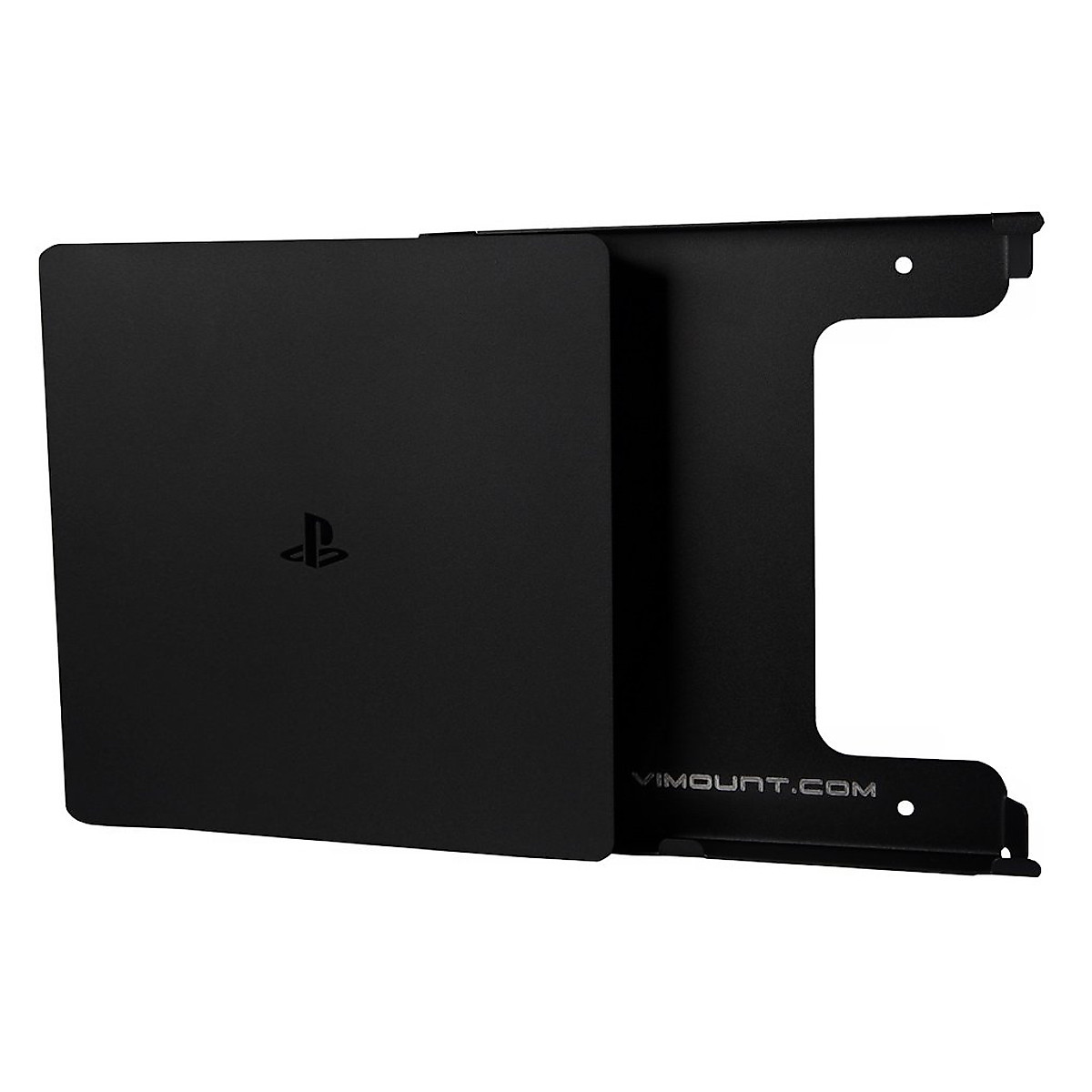 ViMount Wall Mount Metal Holder Compatible with PlayStation 4 PS4 Slim Version in White Color