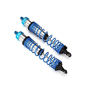Traxxas TRA8457 - Shock caps, Aluminum (Blue-Anodized), King Shocks (4)