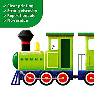 DECOWALL DS-8004 Transports Kids Wall Stickers Wall Decals Peel and Stick Removable for Kids Nursery Bedroom Living Room (Small) décor