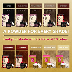 Root Touch Up Powder by Style Edit | Temporary Color for Dark Blonde Hair with Highlights, Grays, Thinning Areas, and Hairline | Mineral-Infused Concealer | 0.14 oz.