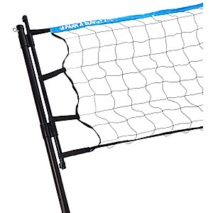 Park & Sun Sports Tournament Flex: Portable Outdoor Volleyball Net System, Blue