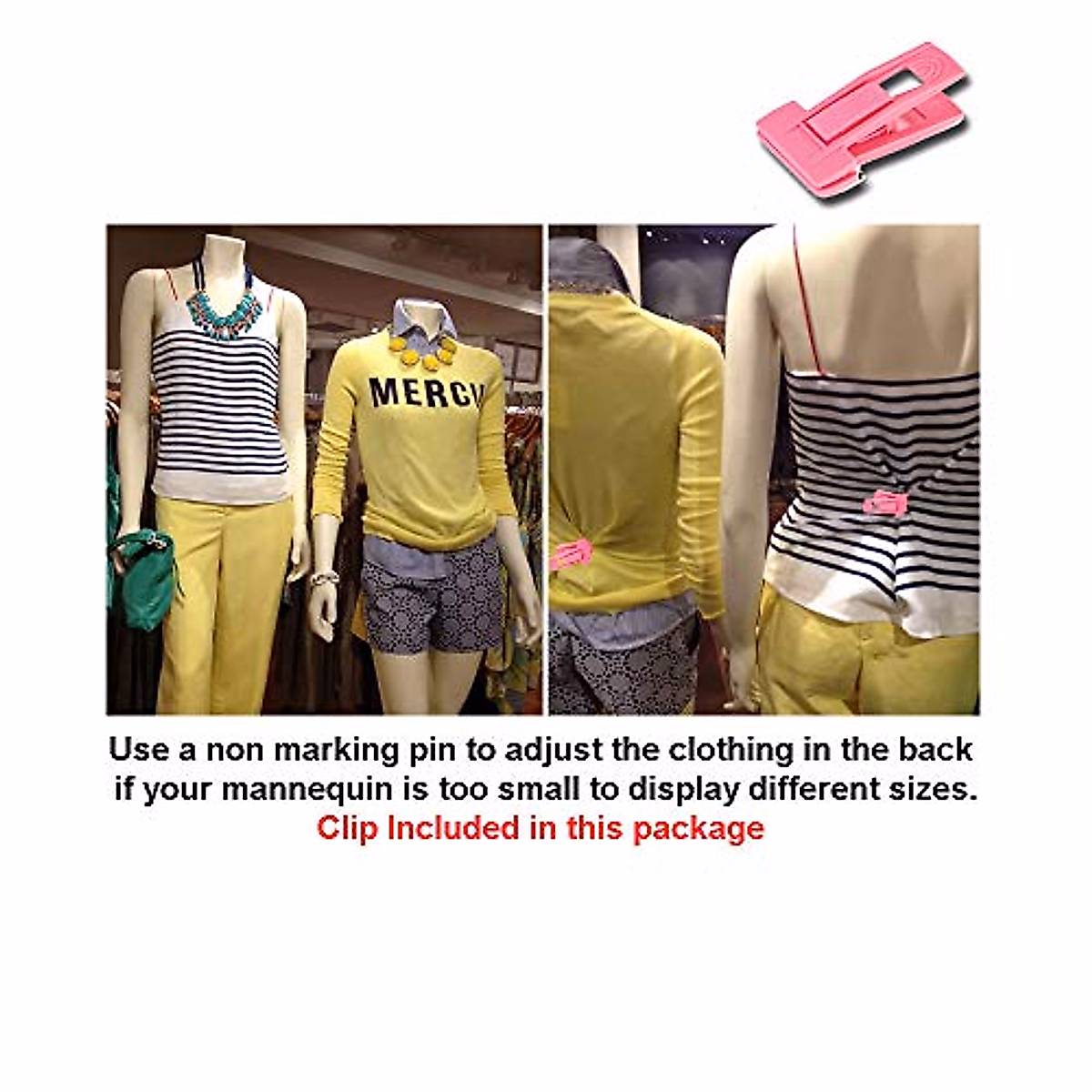 4-Pack Male Mannequin Torso, Dress Form Hollow Back Body Tshirt Display, w/Stand for Counter by EZ-Mannequins for Craft Shows, Photos or Design, Easy to Assemble and Store, S-M Clothing Sizes, White.