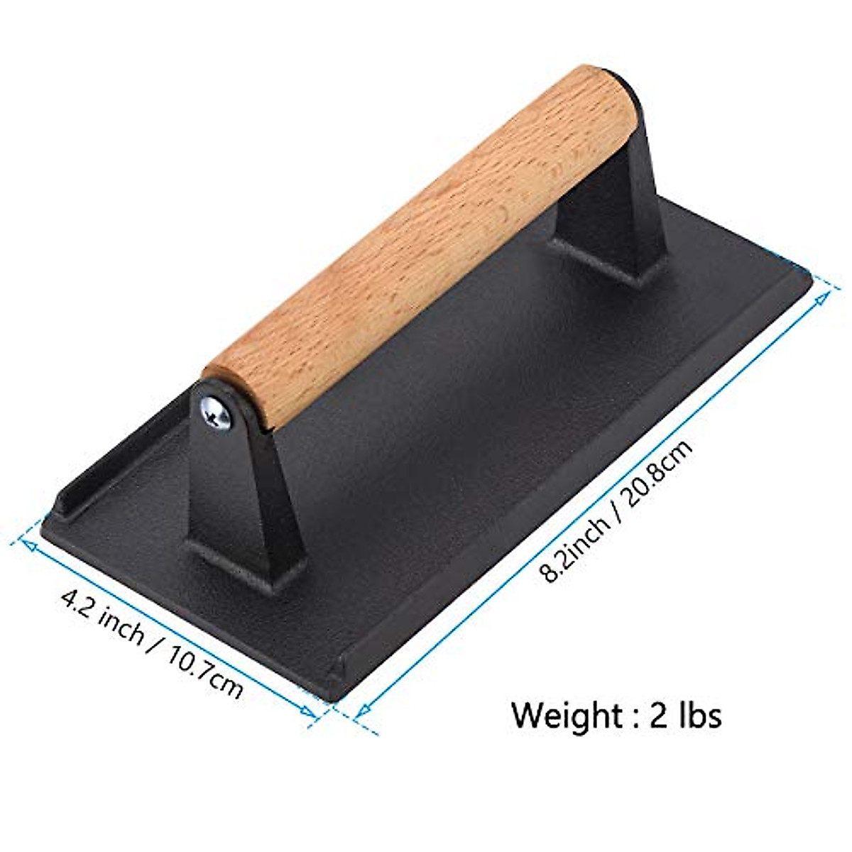 NEWANOVI Griddle Accessories for grills, Stainless Steel 12 Inch Basting Cover and Heavy Duty Cast Iron Grill Press Kit, Perfect for Flat Top Hibachi Grill, Making Hamburger Bacon Steak