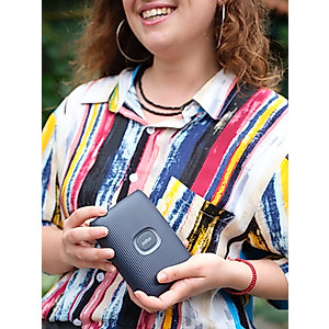 Fujifilm Instax Mini Link 2 Smartphone Printer Soft Pink + Fuji Film Value Pack (20 Sheets)+ Shutter Accessories Bundle, Incl. Protective Case, 20 Sticker Frames, USB Cable