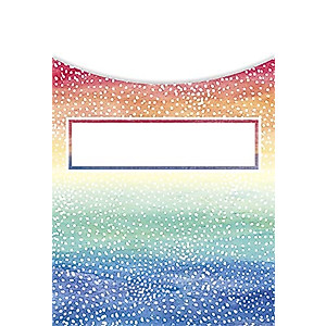 Teacher Created Resources TCR5816 Watercolor Library Pockets - Multi-Pack