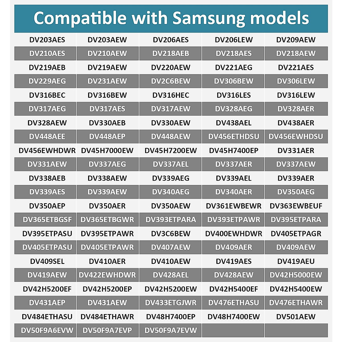 EAGLEGGO Dryer Heating Element for Samsung DV218AEW/XAA-0000, Samsung DV409AEW/XAA-0000, Samsung DV456EWHDSU/AA-0001, Samsung DV448AEP/XAA-0003 Dryers