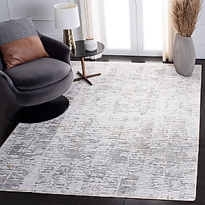 MARTHA STEWART x SAFAVIEH 8' x 10' Ivory/Beige MSR8979A Sabrina Living Room Dining Bedroom Area Rug