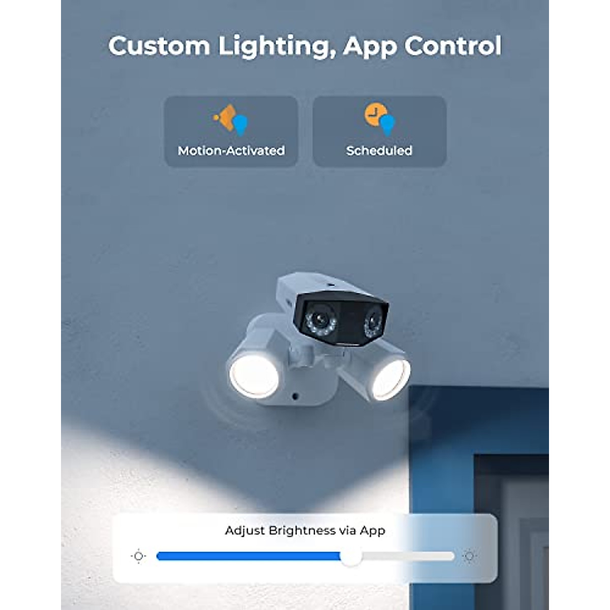 REOLINK 4K Floodlight Camera for PoE Security Camera System, IP Outdoor Camera in 180 Degree Ultra-Wide Angle, Human/Vehicle/Pet Alerts, 1800 Lumen Floodlights, Two Way Talk, Duo Floodlight PoE