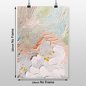 Spreefdian Abstract Painting Wall Art 16x24inch, Frameless Canvas Print for Living Room, Premium Quality, Home Decor Idea, Durable, Fade-Resistant, Office, Bedroom, Kitchen