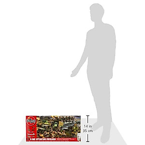 Airfix D-Day Operation Overlord 1:76 WWII Military Diorarama Plastic Model Kit Set A50162A, Multicolor