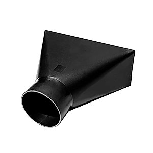 POWERTEC 70151 Dust Hood Rectangular Shape, Funneled 4-Inch Fitting By 10-Inch Wide Attachment for Dust Collection