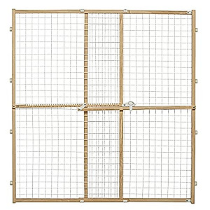 MidWest Homes for Pets Wire Mesh Pet Safety Gate, 44 Inches Tall & Expands 29-50 Inches Wide, Large