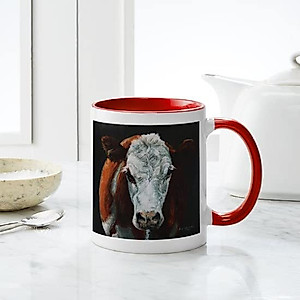 CafePress Hereford Cattle Mug Ceramic Coffee Mug, Tea Cup 11 oz