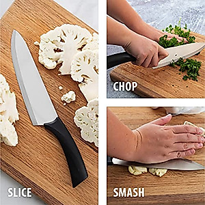 Rada Cutlery Anthem Series French Chef Knife Stainless Steel Blade with Ergonomic Black Resin Handle, 13-3/8 Inches