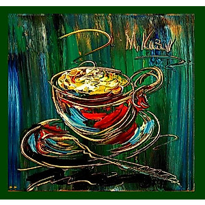 Jazz Modern Abstract Impressionist Art Deco - Oil Painting on Canvas- Signed with Certificate of Authenticity-size 20 X 24, Fine Arts, Stretched, Gallery Wrap, Ready to Hang