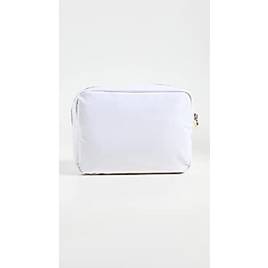 Stoney Clover Lane Women's Mrs Large Pouch, Blanc, White, Graphic, Metallic, One Size