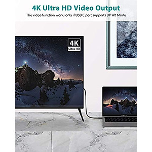 NIMASO USB C to USB C 3.1 Gen 2 Cable 10Gbps Data Transfer, 4K Video Output Monitor Cable 100W PD Fast Charging Compatible with Thunderbolt 3, MacBook Pro, iPad Pro, Galaxy S21, Google Pixel - 3.3FT