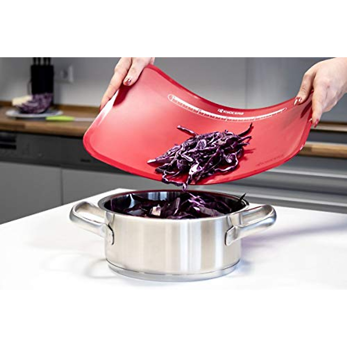 Kyocera Advanced Flexible Cutting Mat, 14.5-inch by 9.8-inch by 0.1-inch, Red