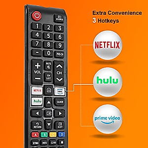 2 PCS New Universal Remote Control for All Samsung TV Remote,Compatible for All Samsung Smart TV, LED, LCD, HDTV, 3D, Series TV.