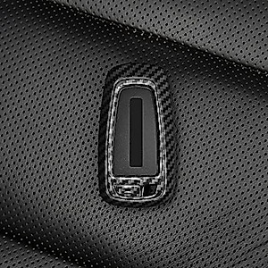 RAZPOY Key Fob Cover Shell, Key Case Cover Holder Protector Compatible with 2018-2023 Ford F-150 Explorer & 2021-2023 Ford Bronco & Bronco Sport, Carbon Fiber