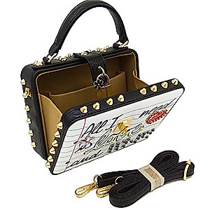 All I Need Is LOVE and WIFI Women's Fashion Faux Leather PU Shoulder Bag Crossbody Handbags (White)