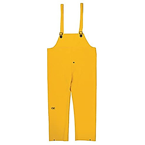 Custom Leathercraft mens Duty Clc 3 Piece Heavyweight Pvc Rain Suit Size X Large 872008, Yellow, X-Large US