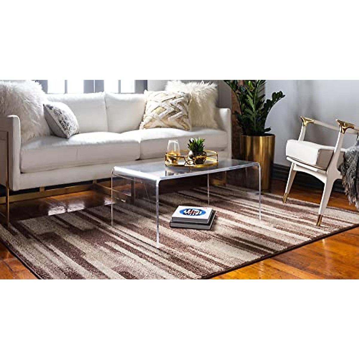 Unique Loom Autumn Collection Area Rug - Wheat (5' 1" x 8' Rectangle, Brown/ Beige)
