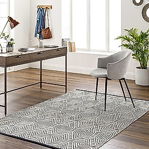Mark&Day Area Rugs, 8x10 Owsley Modern Gray Area Rug, Grey Ivory Carpet for Living Room, Bedroom or Kitchen (8' x 10')