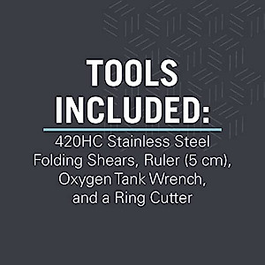 LEATHERMAN, Raptor Response Emergency Shears with Ring Cutter and Oxygen Tank Wrench, Made in the USA, Gray