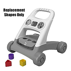 Replacement Parts for Fisher-Price Busy Activity Walker - FYK65~1 Yellow Square, 1 Red Triangle and 1 Purple Circle