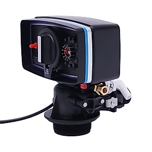 Whole House Water Softener Control Valve Automatic Operating Mode 5600 12-Day Timer Control Valve for Water Filter Softeners Resin 110V 3W Black