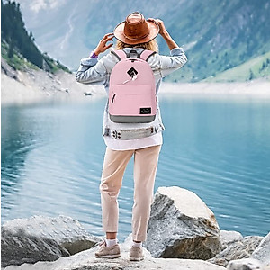 BE SMART Lightweight School Backpack Casual Large Daypack fits 13.5" Laptop, Outdoor Sports Rucksack Kids Book bag for Work,Travel,Daily Use,Mummy bag, suit for Men & Woman,20L